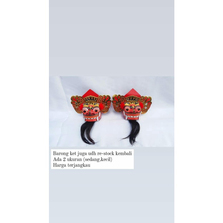 Jual Topeng Barong Ket / Barong Bali / Topeng Barong / Oleh-Oleh Khas ...