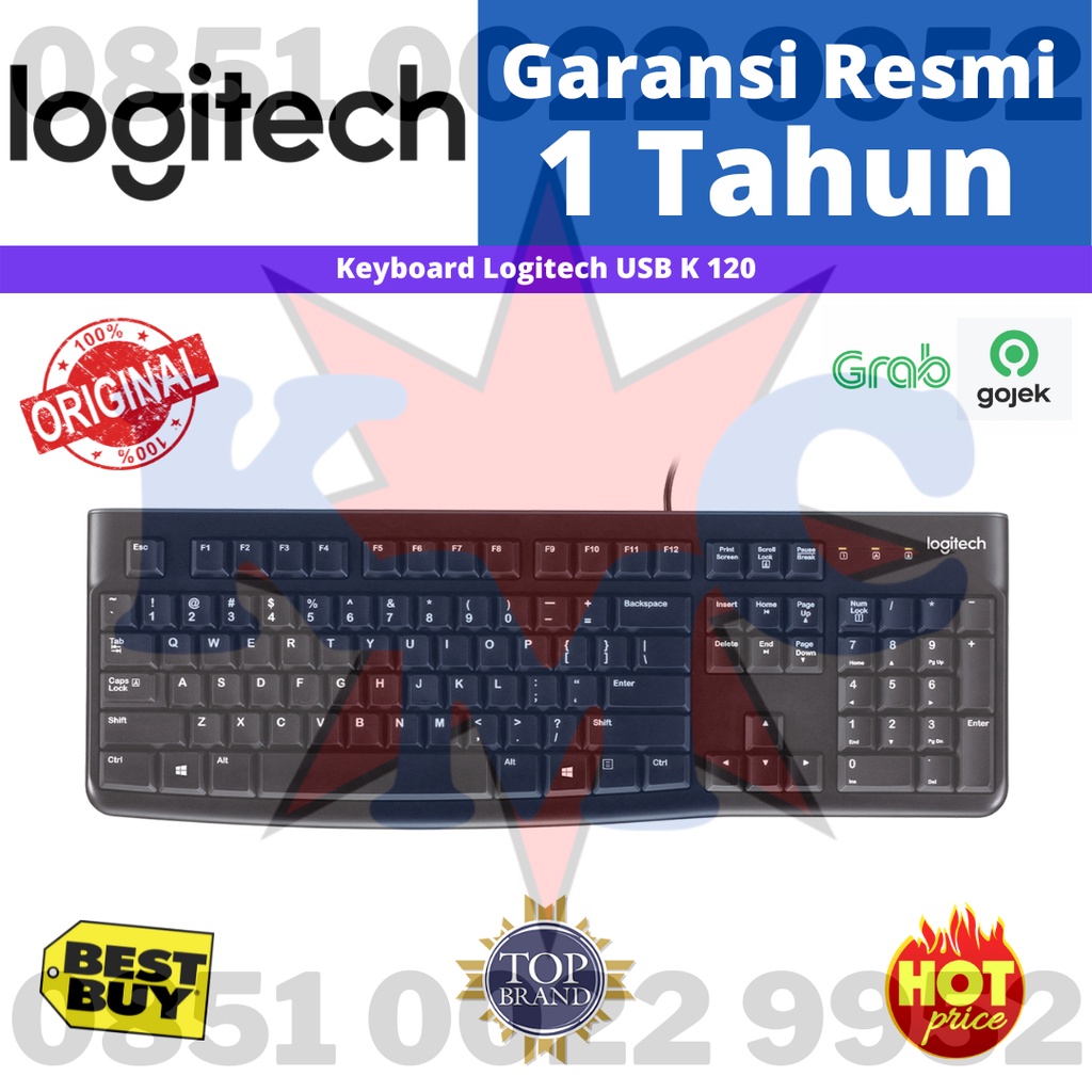 Jual Logitech Keyboard USB K120 K 120 Resmi | Shopee Indonesia