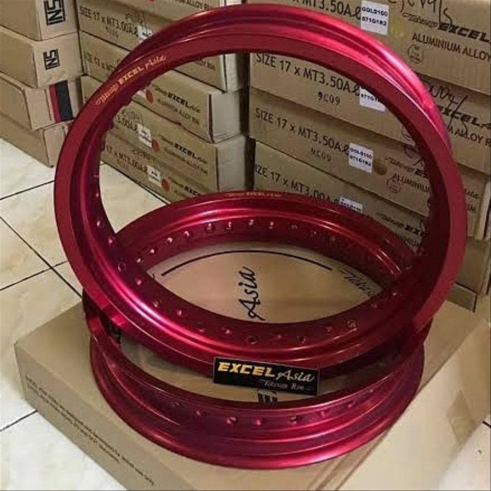 Jual Velg TK Excel Merah Supermoto | Shopee Indonesia