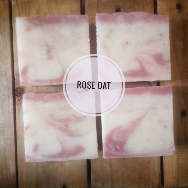 Jual Sabun Handmade - Rose Oats - Sabun Oatmeal | Shopee Indonesia