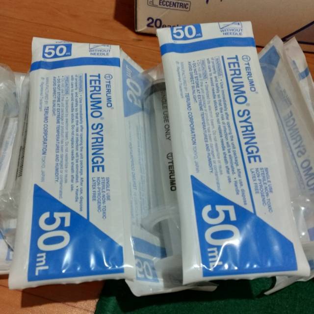 Jual Spuit 50 CC Terumo Syringe 50cc lubang pinggir Terumo | Shopee Indonesia