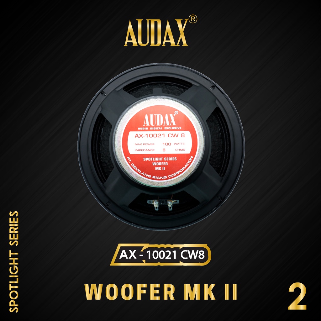 Jual Audax - Speaker Pasif 10" AX-10021 CW8 Spotlight Series Woofer MK ...