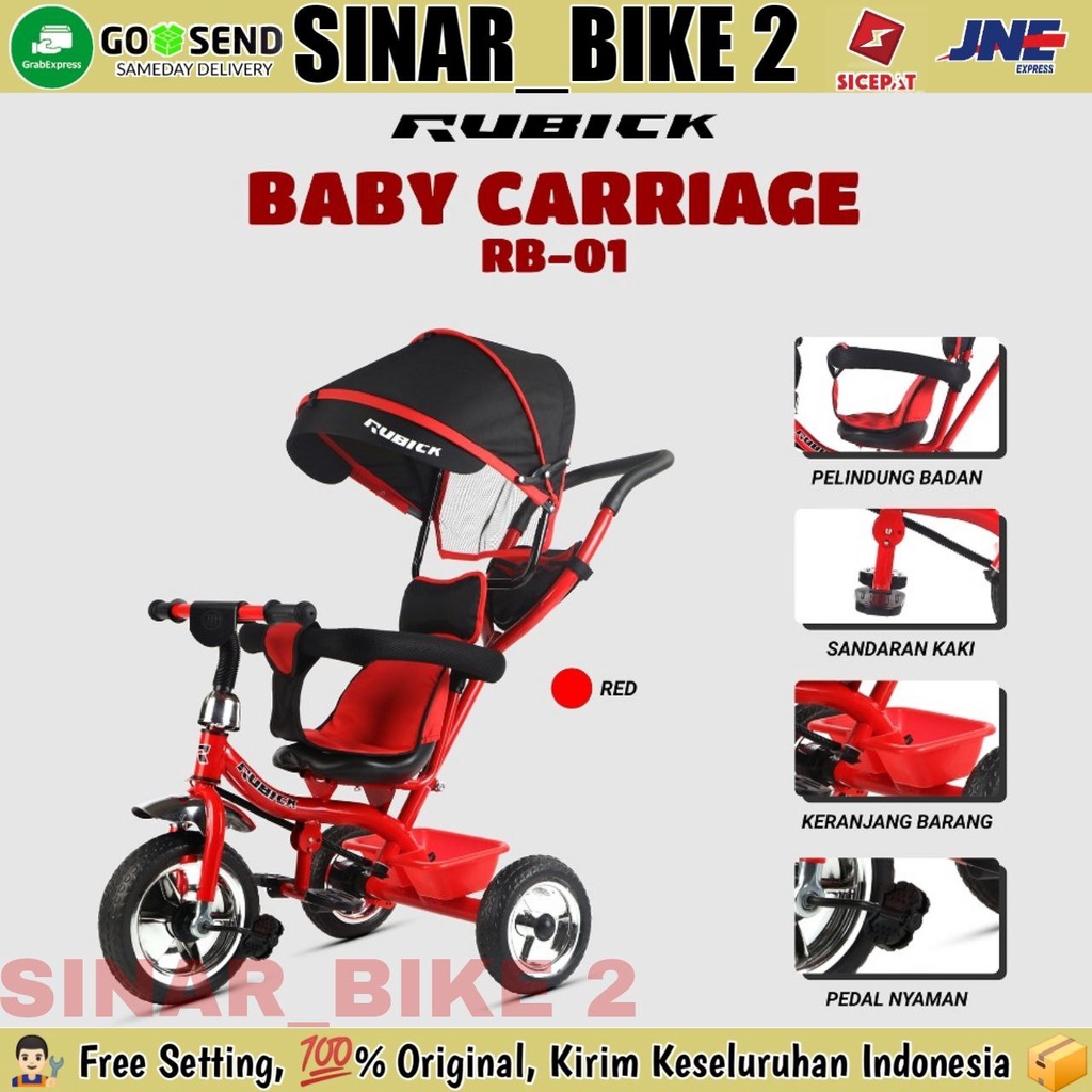 Jual Sepeda Anak Roda Tiga Tricycle ATLANTIS BEAR 01 ,BABY RB Kursi Bisa Putar | Shopee Indonesia