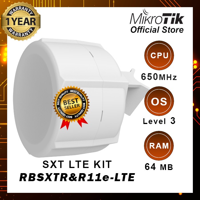 Jual MikroTik Embedded LTE Client SXT LTE Kit (RBSXTR&R11e-LTE) 1 unit ...
