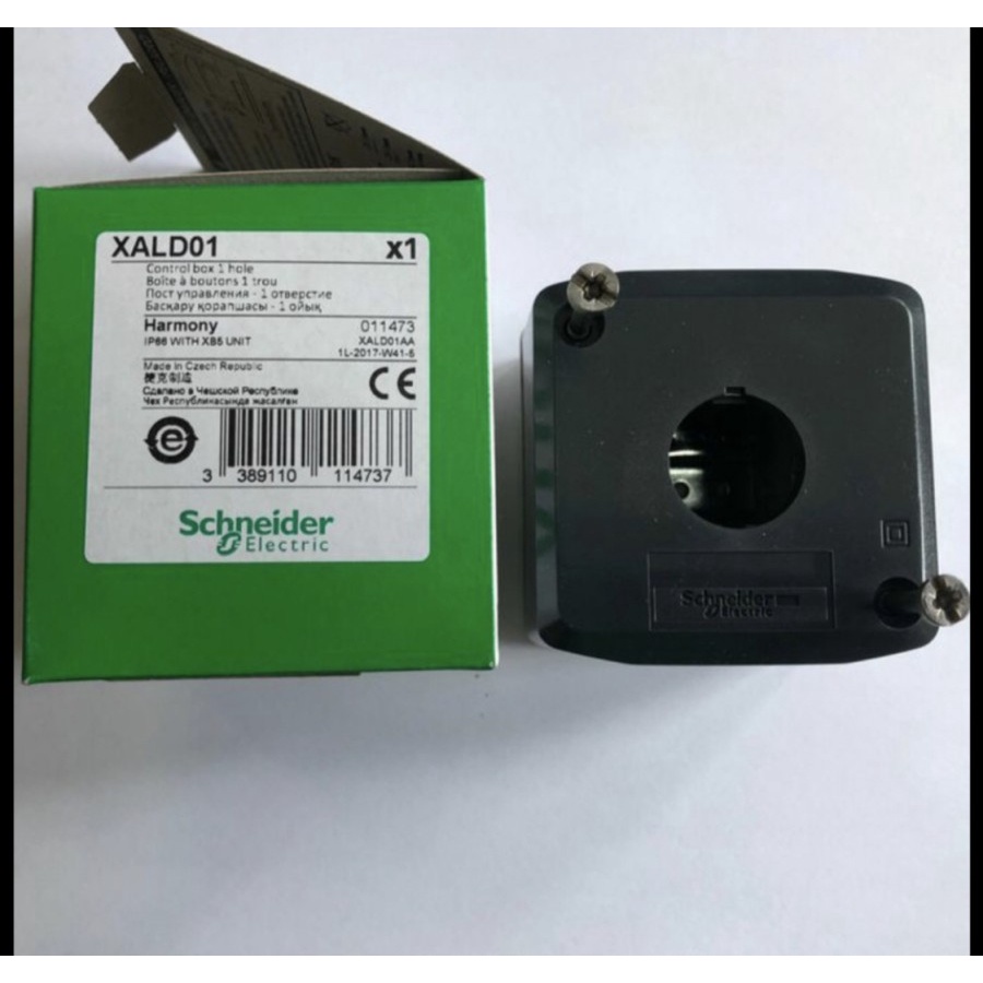 Jual SCHNEIDER BOX PANEL KENDALI KOSONG 1 LUBANG XALD01 | Shopee Indonesia