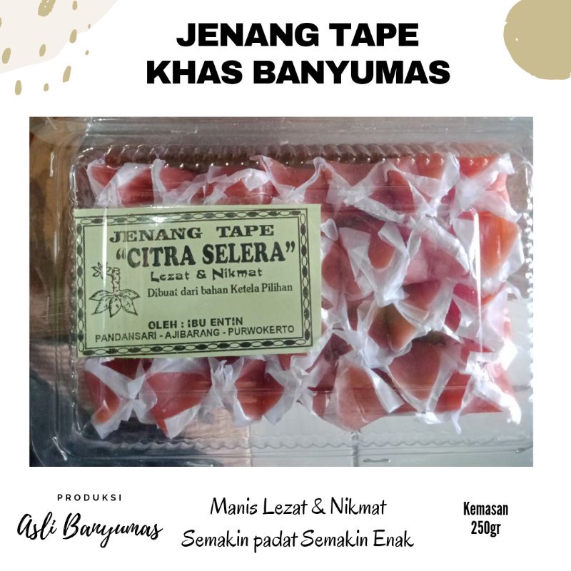 Jual JENANG TAPE DODOL JENANG TAPE| KHAS BANYUMAS | HARGA TERJANGKAU ...