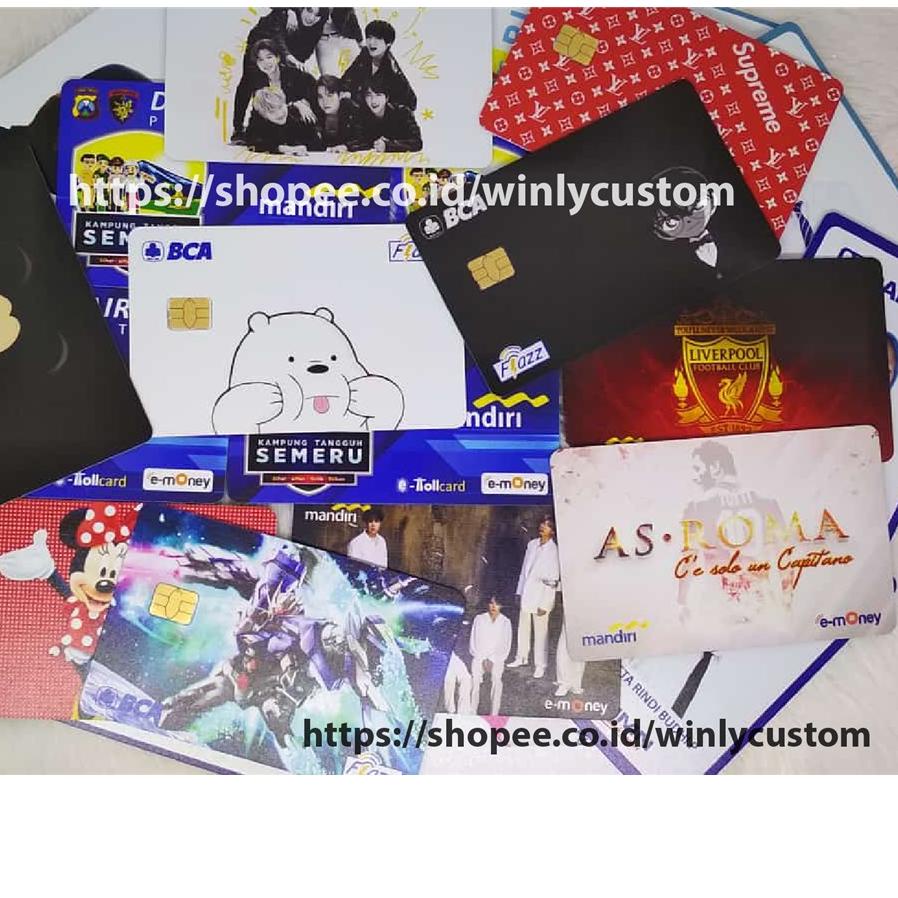 Jual ☟ KARTU EMONEY E TOLL DESIGN BCA KREDIT CARD BLACK 17 E MONEY ...