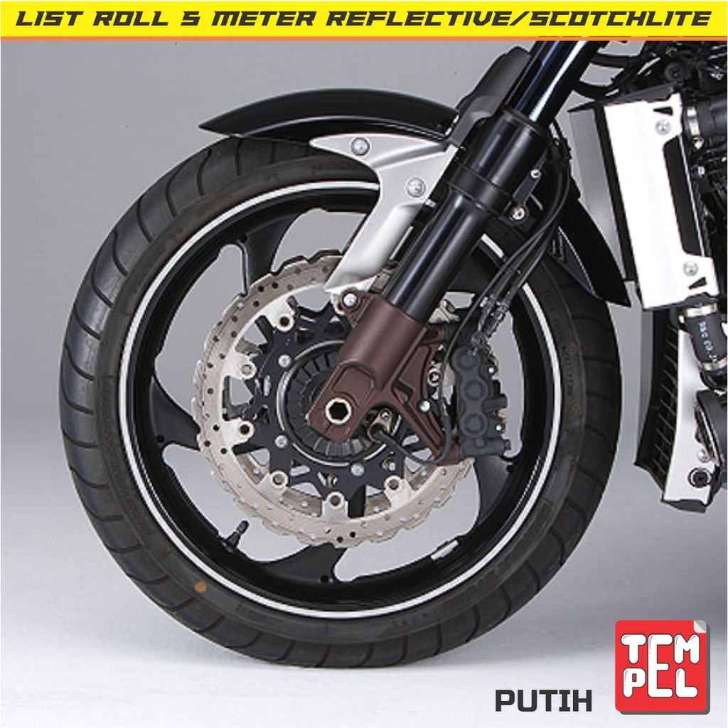 Jual STIKER List roll velg 4mm/6mm/8mm/1cm/1.5cm Reflektif Scotlite ...