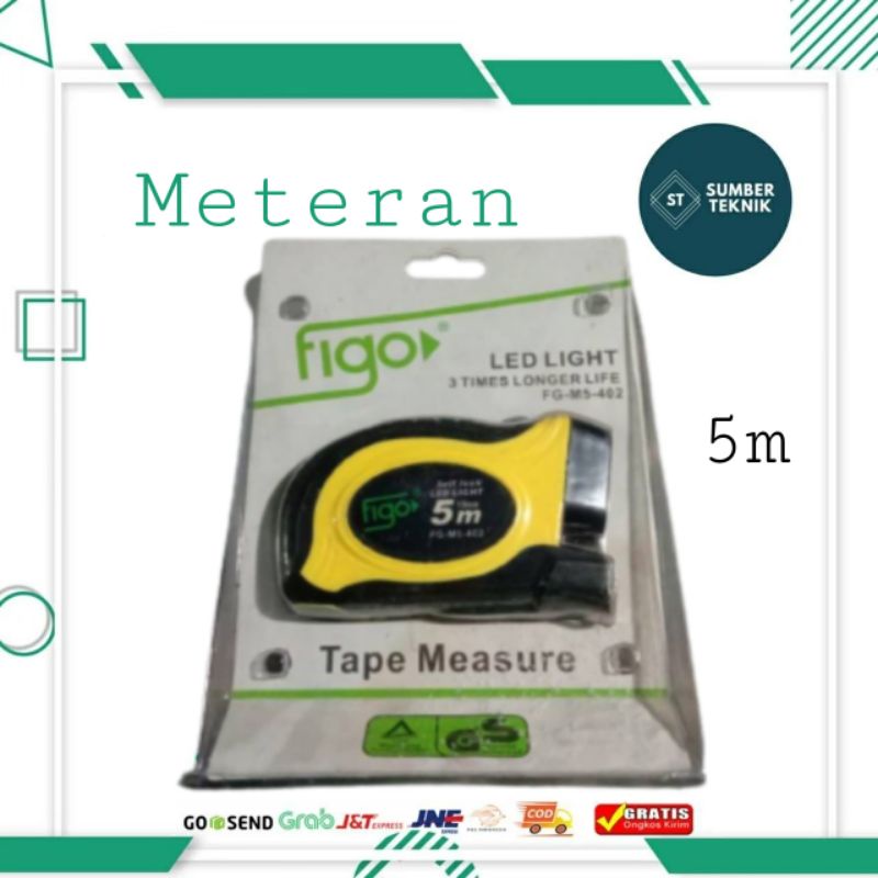 Jual Meteran 5 Meter / Meteran Lampu 5 Meter / Pengukur | Shopee Indonesia