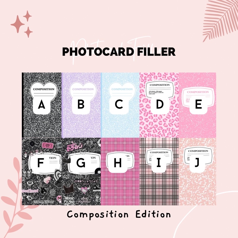Jual PHOTOCARD FILLER COMPOSITION EDITION | Shopee Indonesia