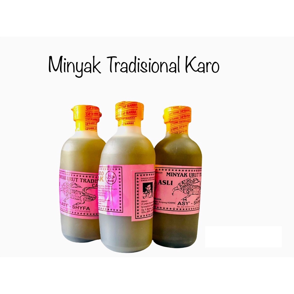 Jual Minyak Tradisional Karo Urut Cap Biawak Asli | Shopee Indonesia