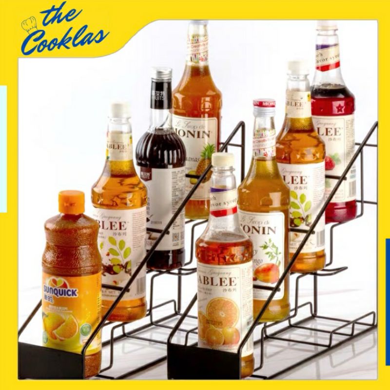 Jual Rak Sirup | Tempat Botol Wine | Syrup Bottle Holder | Syrup Rack ...