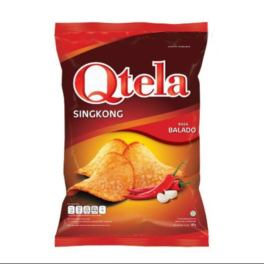 Jual (CEMILAN INSTAN) QTELA KERIPIK SINGKONG BALADO 180GR | Shopee ...