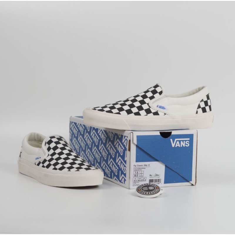 Jual Vans Vault OG Classic Slip On LX Checkerboard | Shopee Indonesia