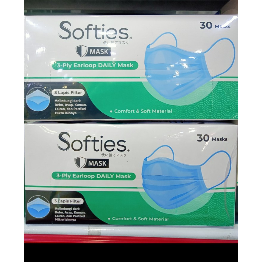 Jual Masker Softies isi 30 | Shopee Indonesia