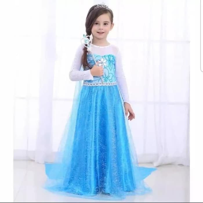 Jual ( GAUN SAJA ) Gaun Anak Frozen - Dress Frozen - Kostum Dres Frozen ...