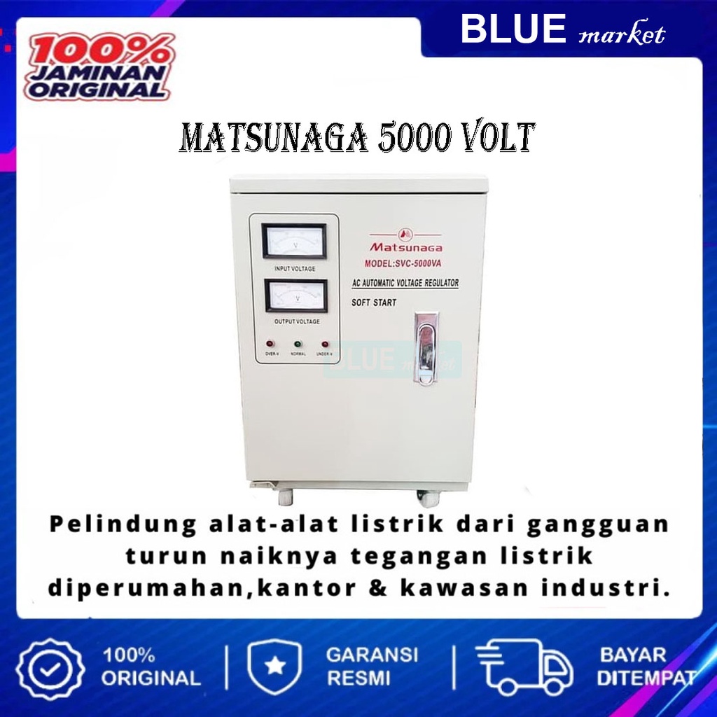 Jual Matsunaga Stavol Stabilizer 5000 Watt 5KVA penstabil tegangan ...