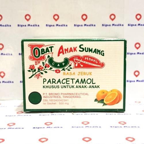 Jual Obat Anak Sumang 150mg Cap Pedang Box Isi 100 Sachet - Obat Demam ...