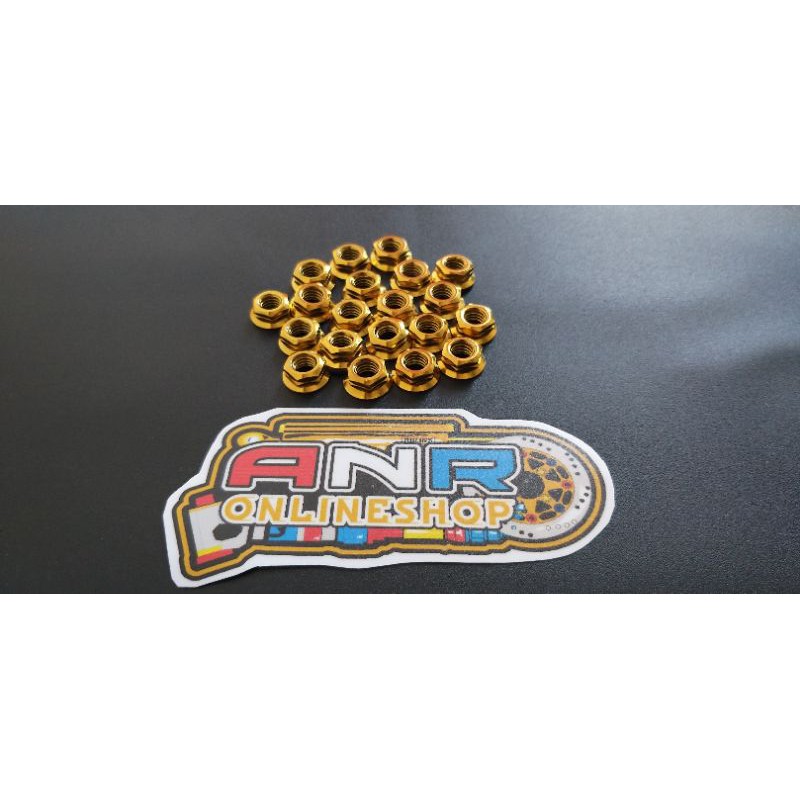 Jual Mur Probolt Gold Ukuran 8 10 12 14 atau m5 m6 m8 m10 Heng Original ...