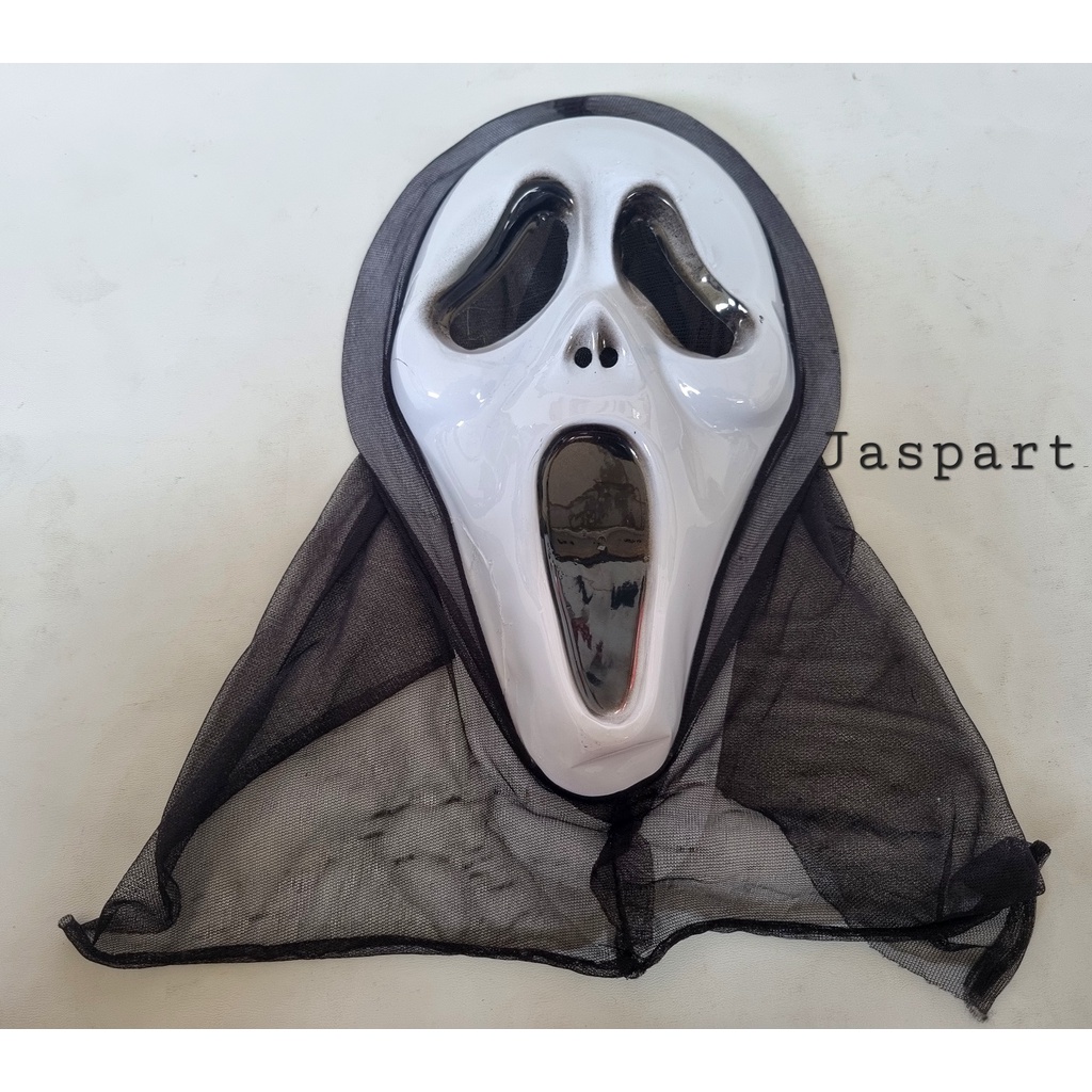 Jual TOPENG HALLOWEEN SCREAM KOSTUM HANTU SERAM HALOWEEN SCARY MASK ...