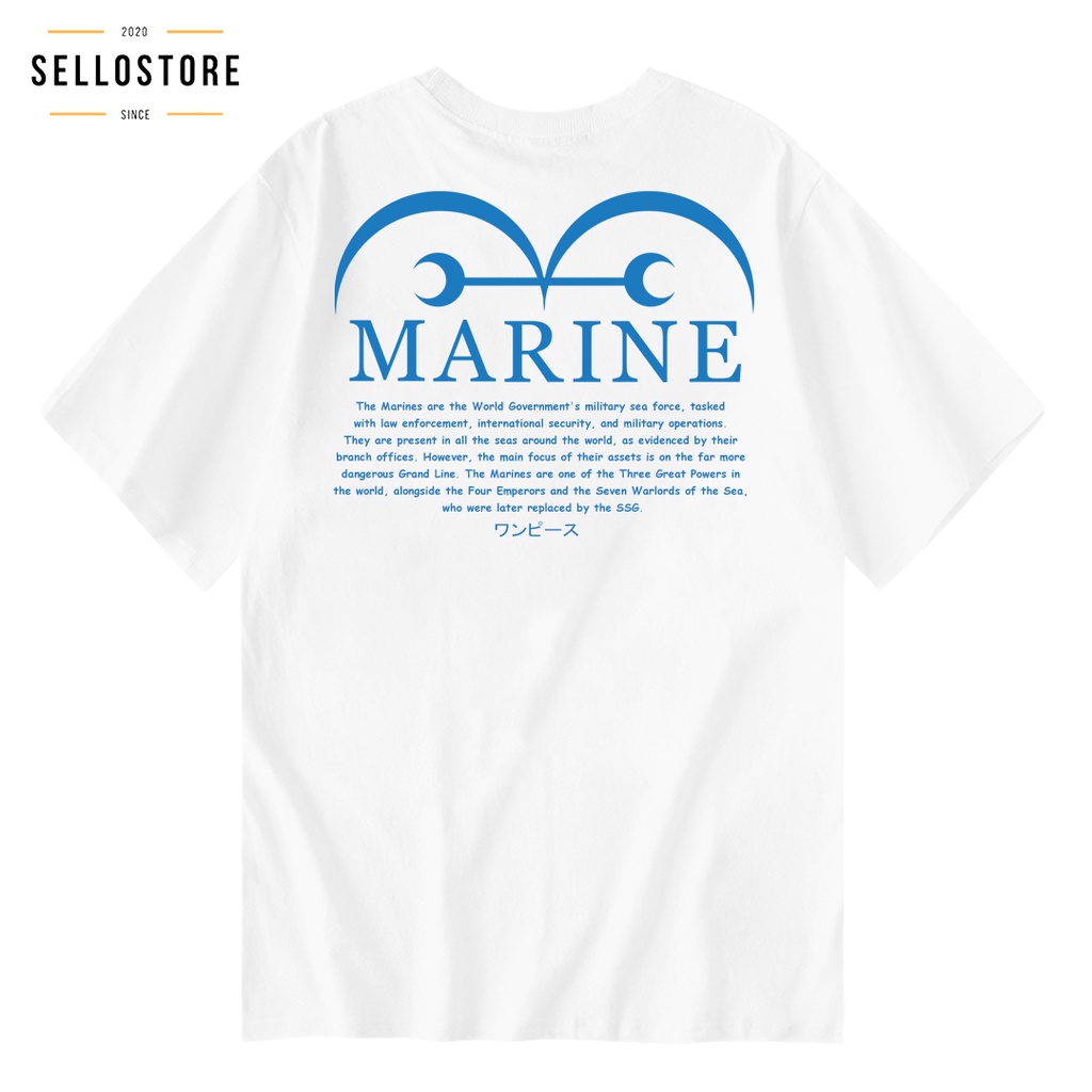 Jual Kaos Anime One Piece MARINE Kaos One Piece Original Baju Wibu ...