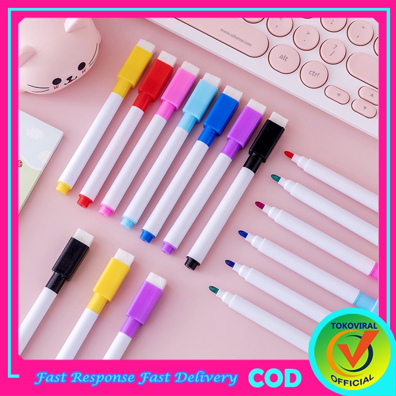 Jual Spidol Dengan Penghapus / Spidol Wipe and Clean / Spidol ...