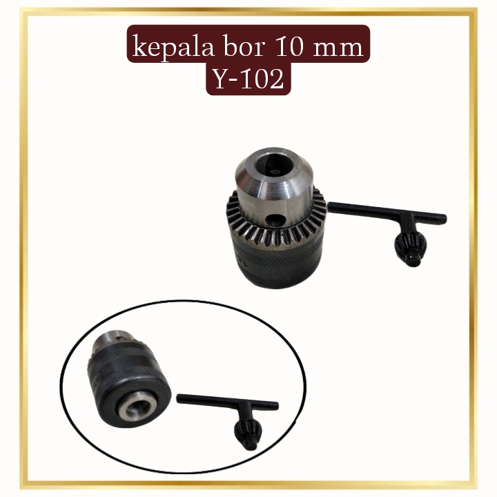 Jual KEPALA BOR DRILL CHUCK WITH KEY 10MM | Shopee Indonesia