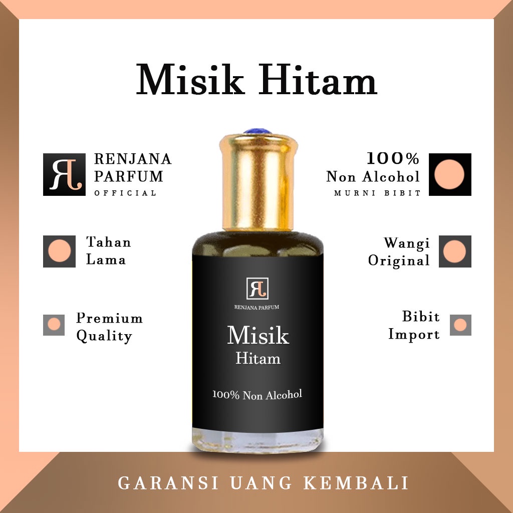 Jual Parfum Minyak Wangi MISK HITAM atau BLACK MISK - Kemasan Roll On ...