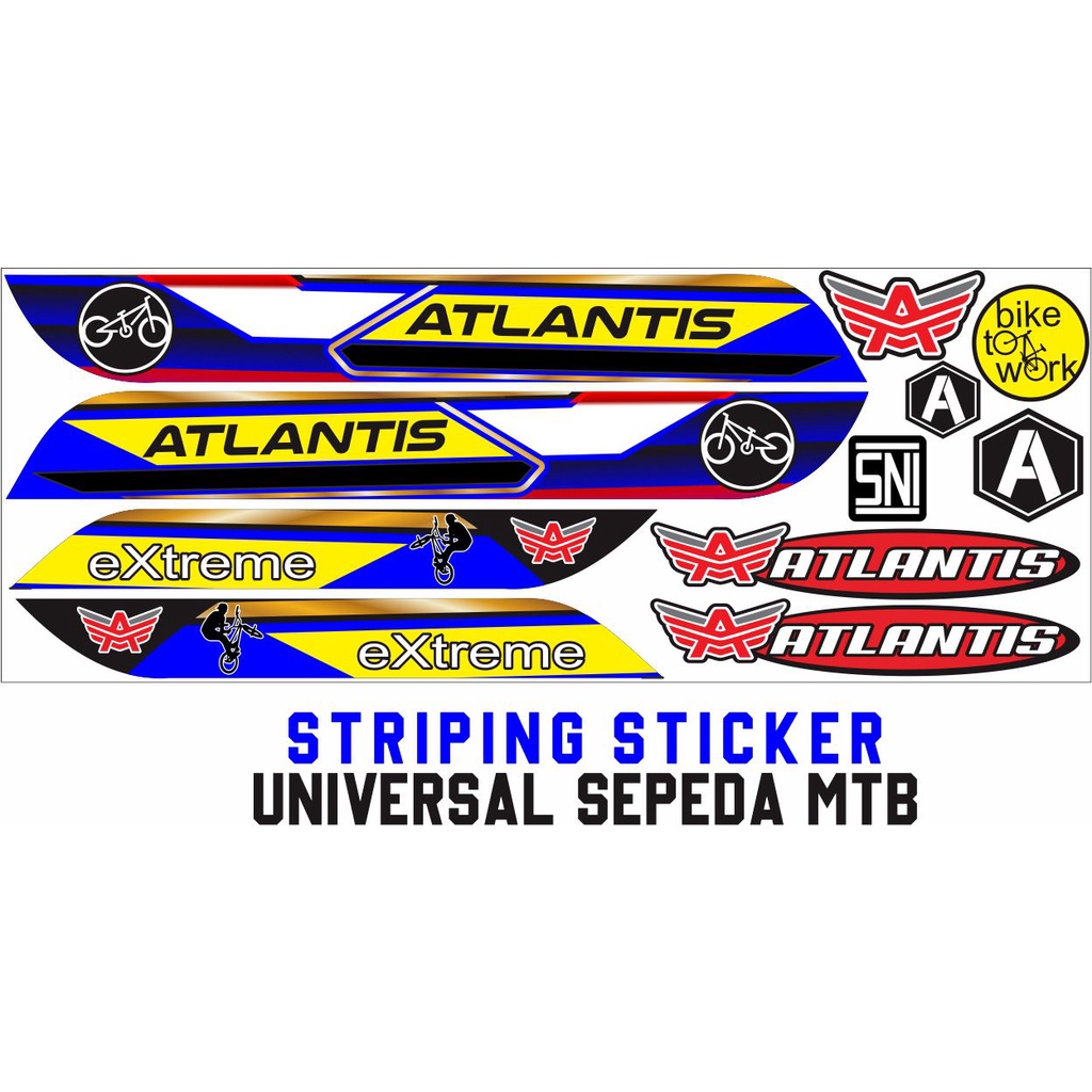 Jual STIKER LIS STRIPING STIKER ATLANTIS SIMPLE POLET ART VARIASI ...