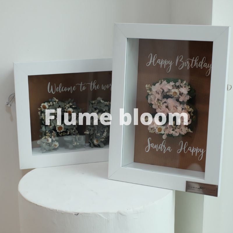 Jual FLORAL INITIAL FRAME / HIASAN INISIAL NAMA / FRAME INISIAL NAMA ...
