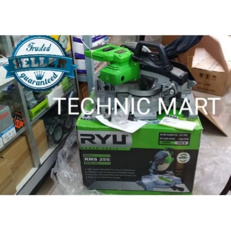 Jual Mesin Potong Alumunium RYU RMS 255 Mitter Saw RYU 10" RMS255 ...