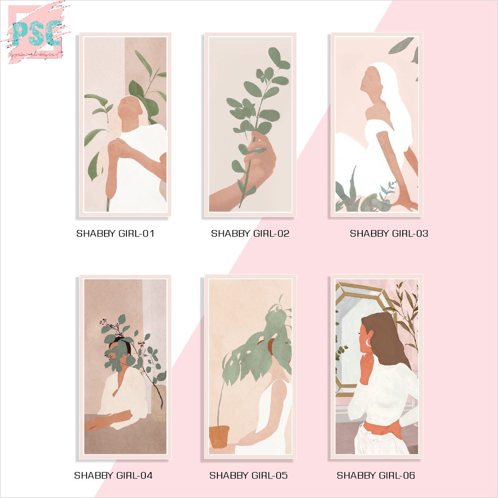 Jual Hiasan Dinding Poster Kayu Pajangan Walldecor Shabby Girl 20x10 cm Dekorasi Ruangan ...