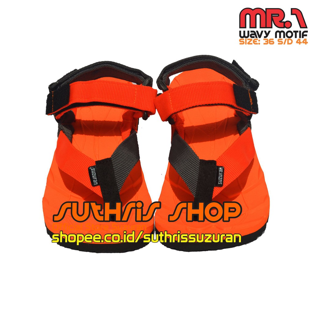 Jual Sandal Gunung Suzuran Extreme (MR1) Orange W Orange Grey | Shopee ...