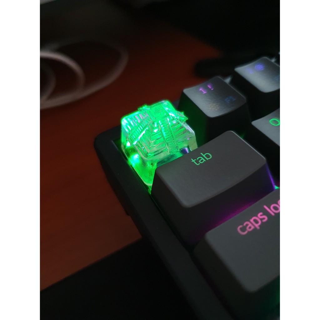 Jual Keycaps mechanical keyboard artisan Transpant Temple | Shopee ...