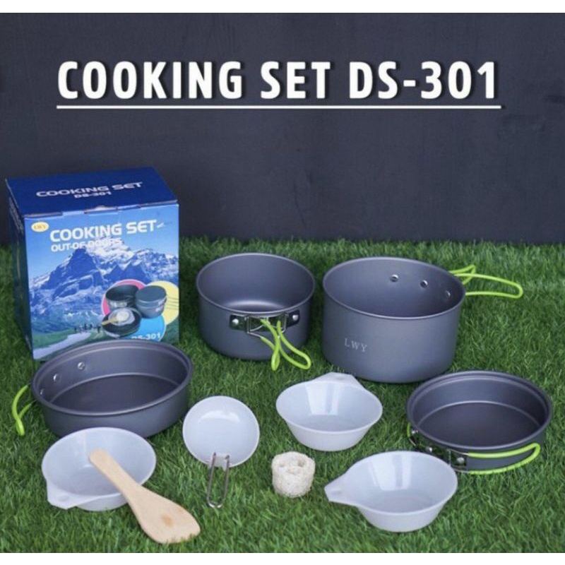 Jual COOKING SET DS 301 - NESTING DS 301 300 PANCI CAMPING | Shopee ...
