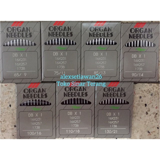 Jual Jarum Jahit DB x 1 Organ Needles Mesin High Speed Mesin juki DBx1 | Shopee Indonesia