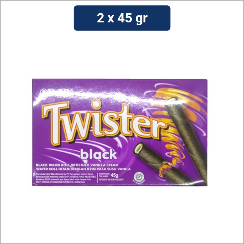 Jual Twister Wafer Roll Black 2 x 45 gr | Shopee Indonesia