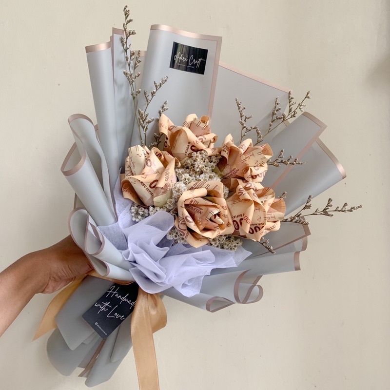 Jual Money Bouquet Rose Buket Uang Mawar Mewah Murah Uang Asli Uang ...