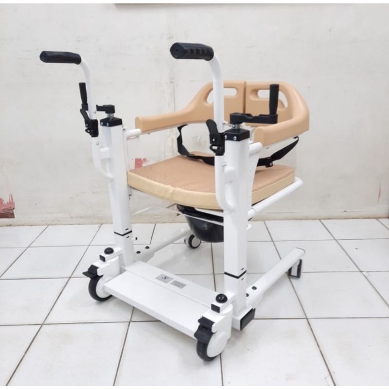 Jual Kursi Roda hidrolik Transfer Pasien / Commode Chair Hidrolik sella ...