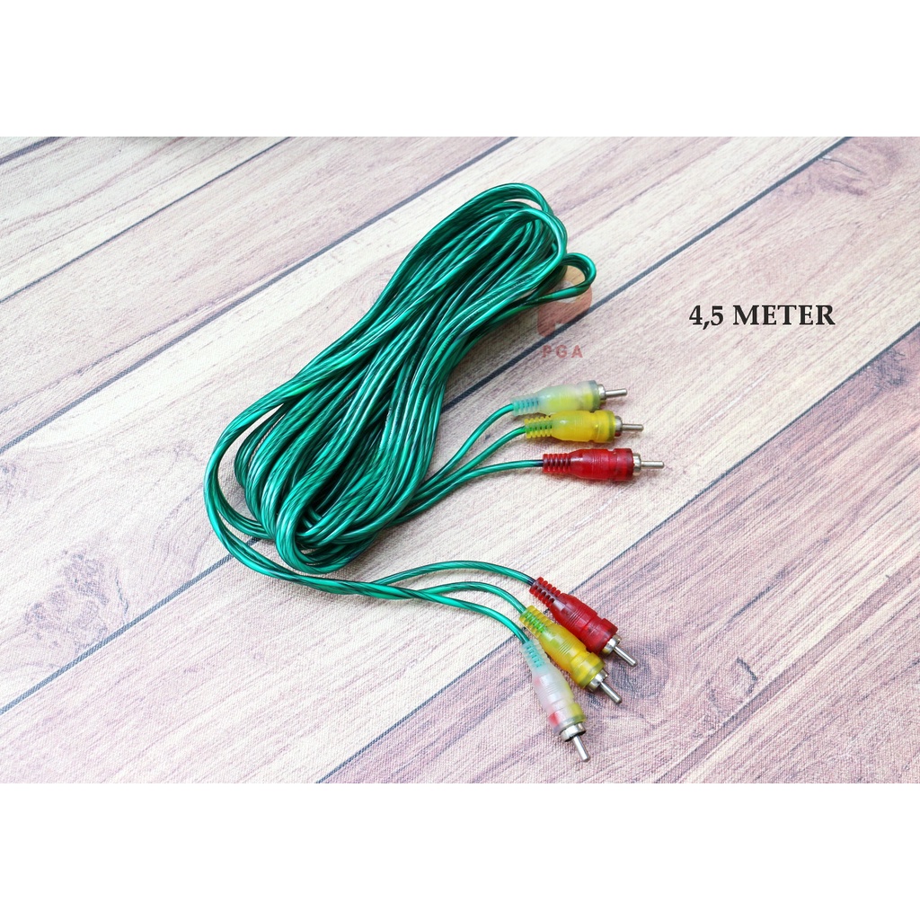 Jual KABEL RCA 3 KE 3 TRANSPARAN | Shopee Indonesia