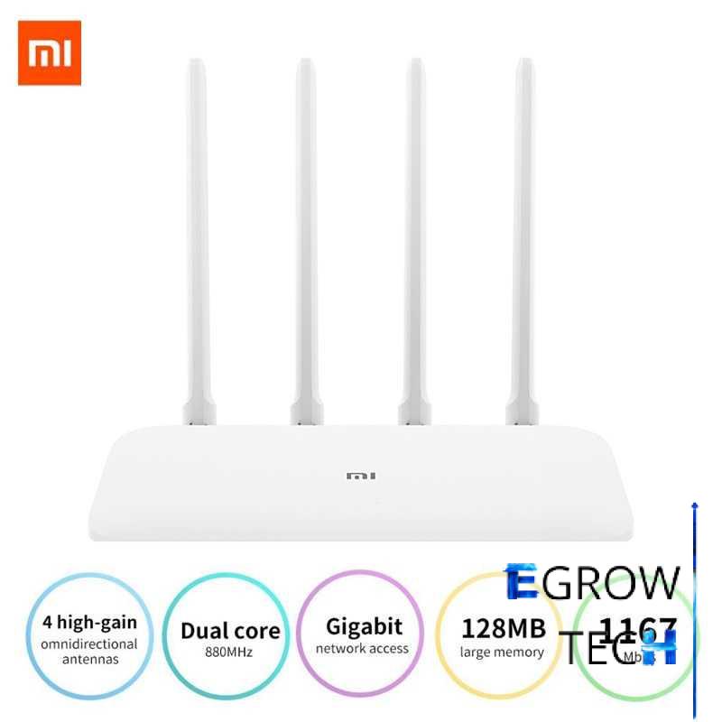 Jual EGROW Xiaomi Mi Router 4A Gigabit Edition Dual Core AC1200 4 ...