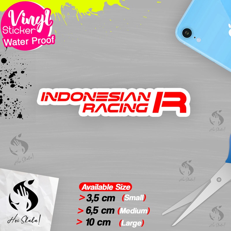 Jual Stiker Indonesian Racing IR Sticker Racing Ngabers Bahan Vinyl ...