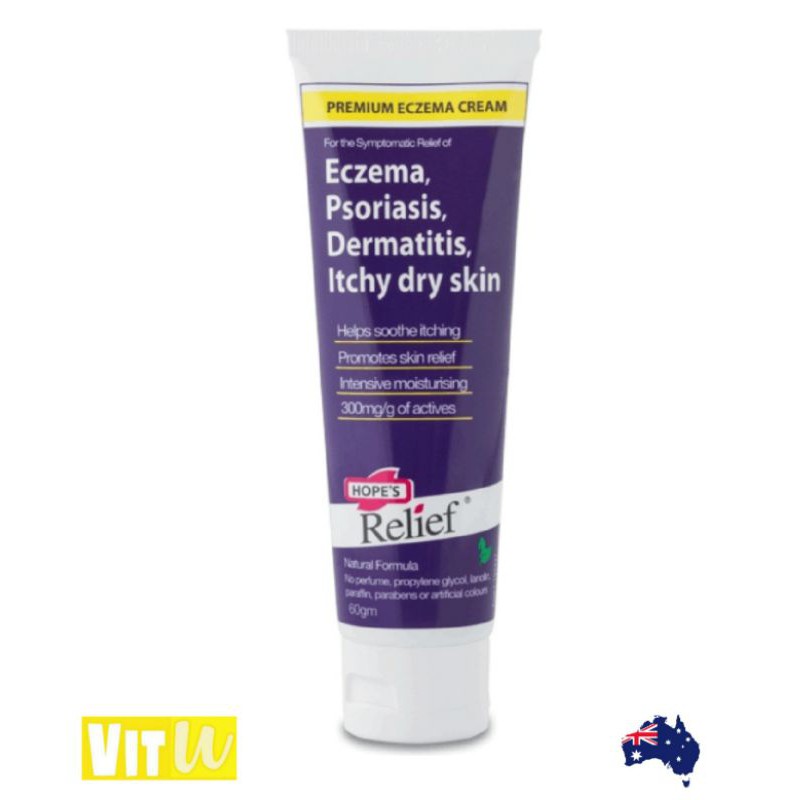 Jual Hope’s Relief Cream for Eczema, Psoriasis, Dermatitis, Itchy Dry ...