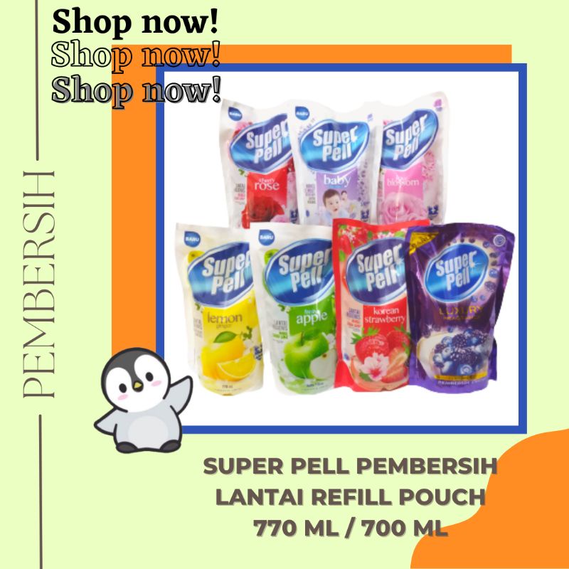 Jual Super Pell Pembersih Lantai Apple, Lemon, Korean Strawberry, Baby ...