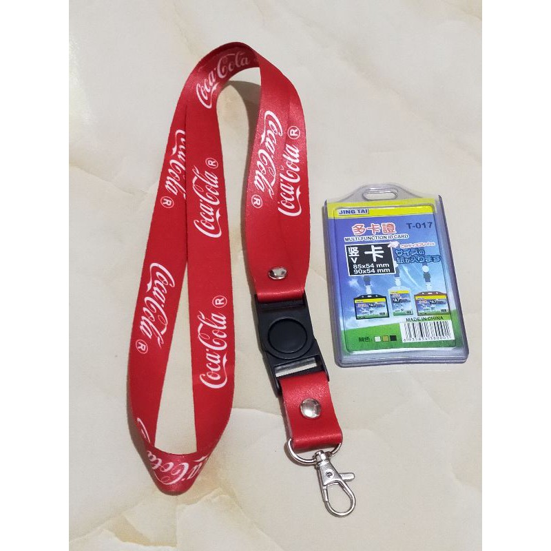 Jual [READY STOK] Tali id card lanyard coca cola satuan | Shopee Indonesia
