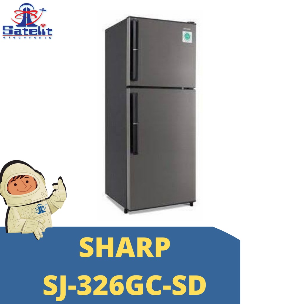 Jual KULKAS / REFRIGERATOR / LEMARI ES SHARP 2 Pintu SJ-326GC-SR-SD | Shopee Indonesia