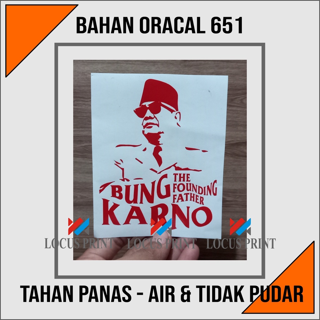 Jual Cutting Sticker Stiker Bung Karno Bahan Oracal | Shopee Indonesia