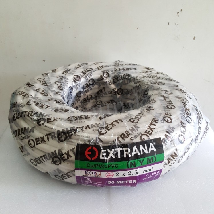 Jual KABEL LISTRIK ENGKEL NYM EXTRANA 2 X 2,5MM PANJANG 50 METER ...