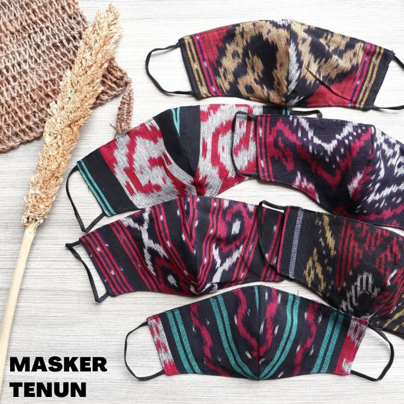 Jual Masker Bahan Kain Tenun Etnik 2ply 2 Lapis | Shopee Indonesia