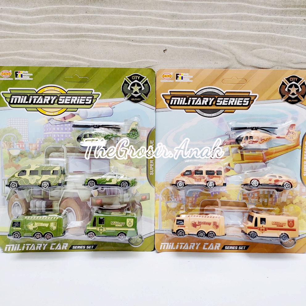 Jual Military Series Car Set Mainan Mobil Helikopter Army Tentara ...